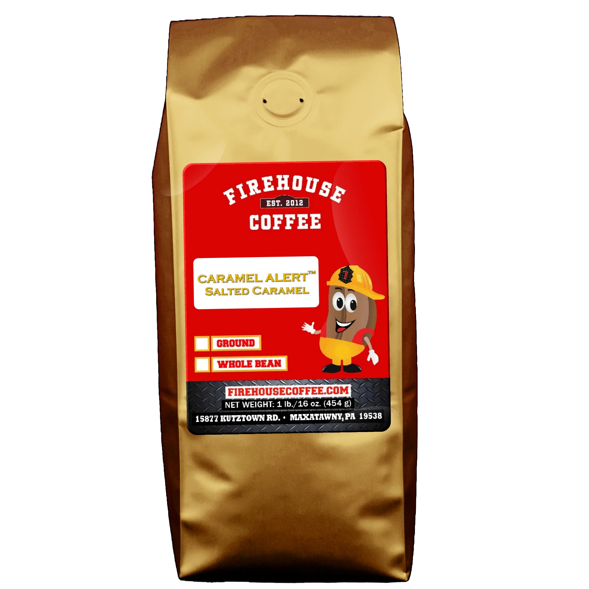 Salted Caramel Decaf Coffee - Firehouse Coffee