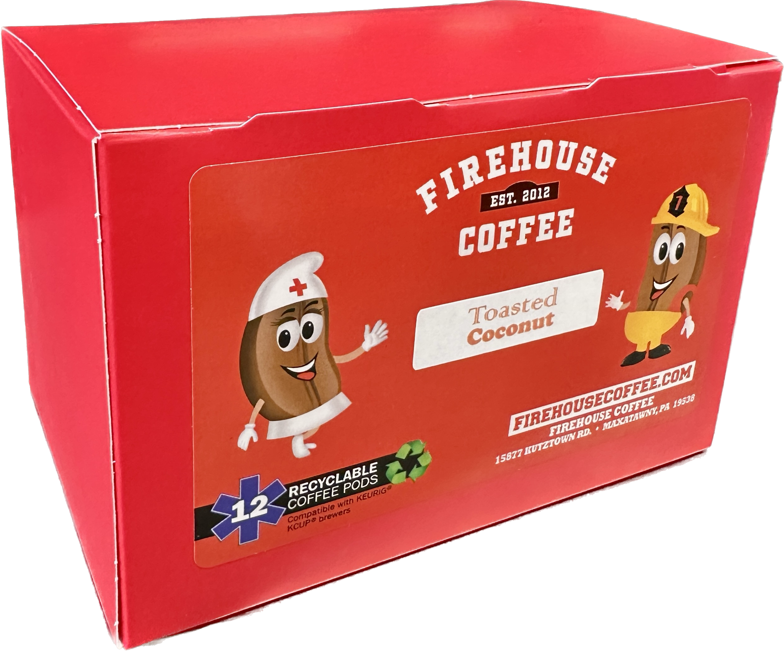 Coconut Coffee K Cups - Firehouse Coffee